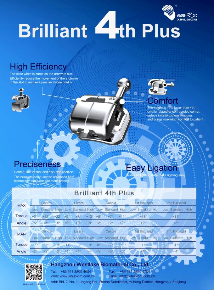 Class II Orthodontic Brackets Passive Self Ligating Bracket Brilliant ...